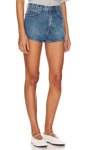 GRLFRND Kyla High-rise Denim Shorts - North Beach