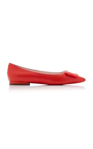 ROGER VIVIER Gommettine Leather Flats - Red
