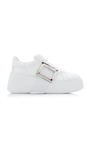 Leather Skate Sneakers For Women