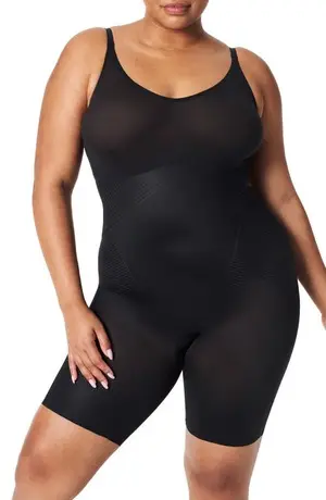 Spanx Spanxshape™ Invisible Mid-thigh Bodysuit - Very Black