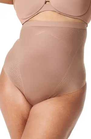 Spanx Spanxshape™ Invisible High Waist Thong Cafe Au Lait
