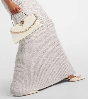 Valentino Garavani Turtleneck Silk Bouclé Maxi Dress