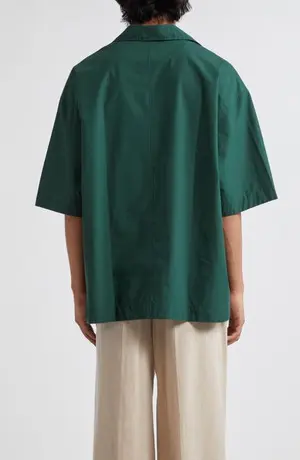 Jacquemus Le Haut Oversize Cotton Poplin Polo