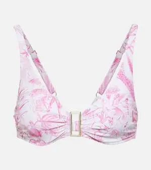 Melissa Odabash Bel Air Printed Bikini Top - Pink