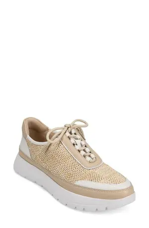Vaneli Qubi Platform Sneakers - Beige/ White