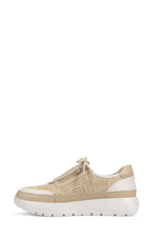 Vaneli Qubi Platform Sneakers - Beige/ White