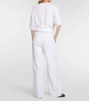 THE ROW Jugi Wide-leg Cotton Pants