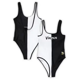 G-III 4HER BY CARL BANKS Minnesota Vikings Last Stand One-piece Swimsuit - Black