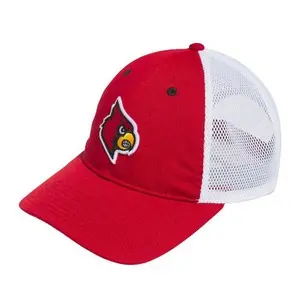 Adidas Louisville Cardinals Mascot Slouch Trucker Adjustable Hat - Red