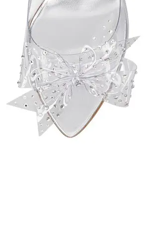 CHRISTIAN LOUBOUTIN Aqua Embellished Slide Sandals