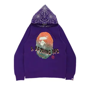A BATHING APE Halloween Ape Head Pullover Hoodie - Purple