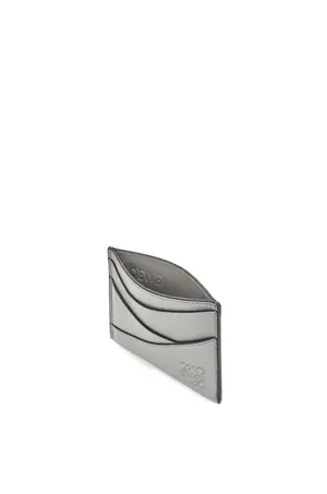 Loewe Puzzle Plain Cardholder In Classic Leather Skin Asphalt Grey