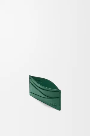 Loewe Puzzle Plain Cardholder In Classic Leather Skin Evergreen