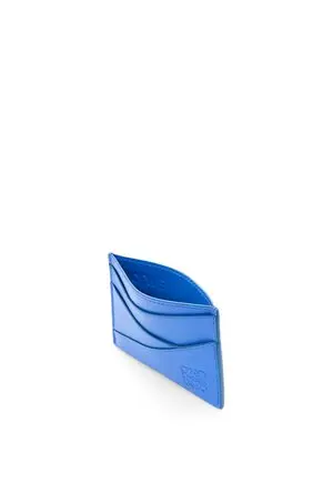 Loewe Puzzle Plain Cardholder In Classic Leather Skin Seaside Blue