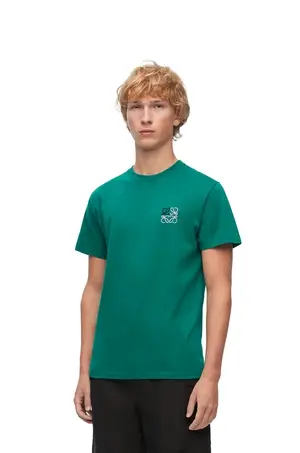 Loewe Regular Fit T-shirt In Cotton Green