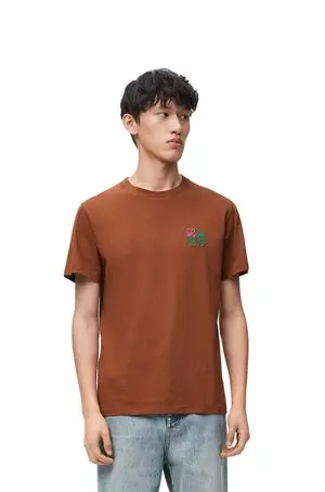 Loewe Regular Fit T-shirt In Cotton Praline