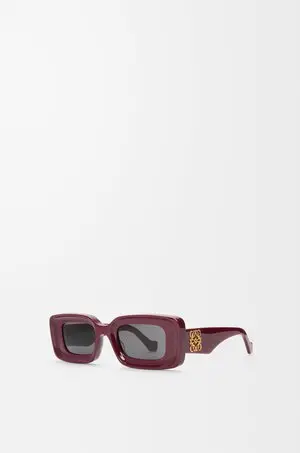 Loewe LOEWE Rectangular Sunglasses Burgundy
