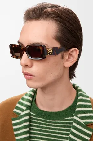Loewe Rectangular Sunglasses - Havana