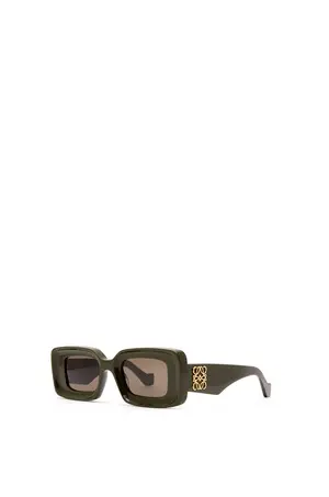 Loewe LOEWE Rectangular Sunglasses Solid Khaki Green