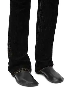 Loewe Luxury Folio Slipper In Calfskin - Black | Editorialist
