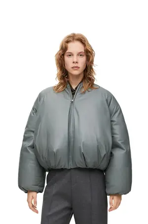 Loewe Luxury Padded Bomber Jacket In Nappa Lambskin