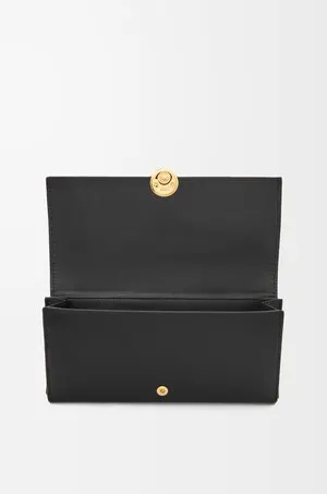LOEWE Pebble Continental Wallet In Shiny Nappa Leather Skin