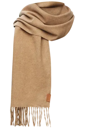 Loewe Scarf In Cashmere - Beige