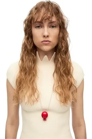 Loewe LOEWE Balloon Pendant Necklace Scarlet Red