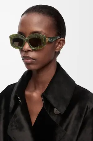 Loewe LOEWE Screen Sunglasses Marble Green