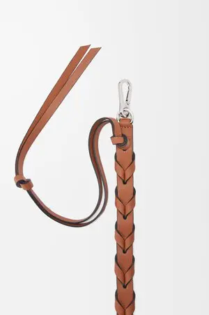 Loewe Thin Braided Leather Strap - Tan