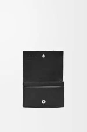 Loewe Puzzle Business Cardholder In Classic Leather Skin - Black