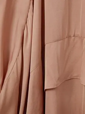 REISS Demi Viscose Asymmetric Midi Dress