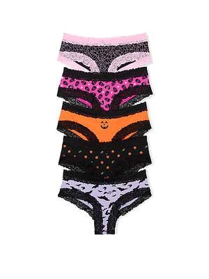 Pink 5-pack Wink™ Lace Cheeky Panties - Print