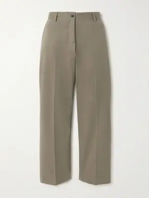 Purdey Cotton-blend Twill Straight-leg Trousers - Green