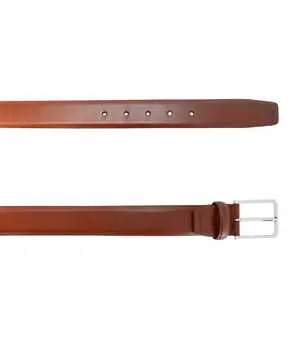 Santoni Leather Square Belt