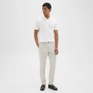 Theory Classic-fit Pant In Organic Cotton - Limestone