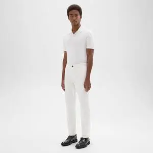 Theory Classic-fit Pant In Organic Cotton - White