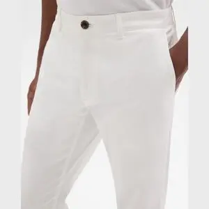 Theory Classic-fit Pant In Organic Cotton - White