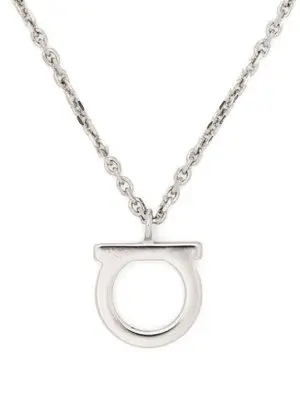 FERRAGAMO Tone Gancini Pendant Necklace