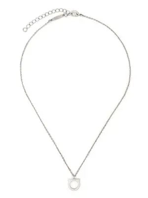FERRAGAMO Tone Gancini Pendant Necklace