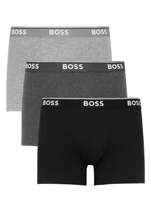 BOSS Stretch-cotton Boxer Briefs - Grey