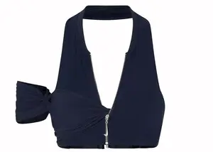 Jacquemus X Nike Le Haut Drape Top - Dark Obsidian