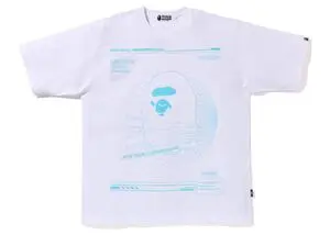 A BATHING APE Cyber Bathing Ape Relaxed Fit Tee Shirt - White