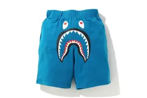 A BATHING APE Shark Wide Sweatshort - Blue