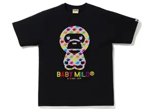A BATHING APE Sta Pattern Baby Milo Tee Shirt