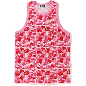 A BATHING APE Abc One Point Tank Top - Pink