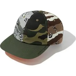 A BATHING APE Mad Shark Crazy Camo Panel Cap - Multicolor