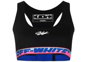Off-White Athleisure Logo Bra Top - Black/blue/pink