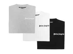 Palm Angels Tripack T-shirt - Grey/white/black