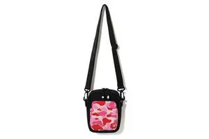 A BATHING APE Abc Camera Pouch - Black/pink